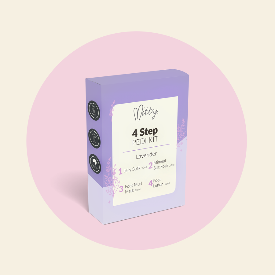 4 Step Pedi Kit includes Jelly Soak – Mitty